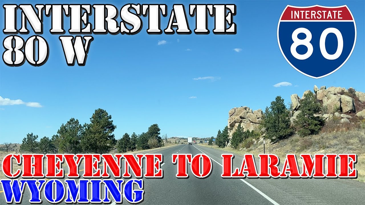 I-80 West - Cheyenne to Laramie - Wyoming - 4K Highway Drive - YouTube