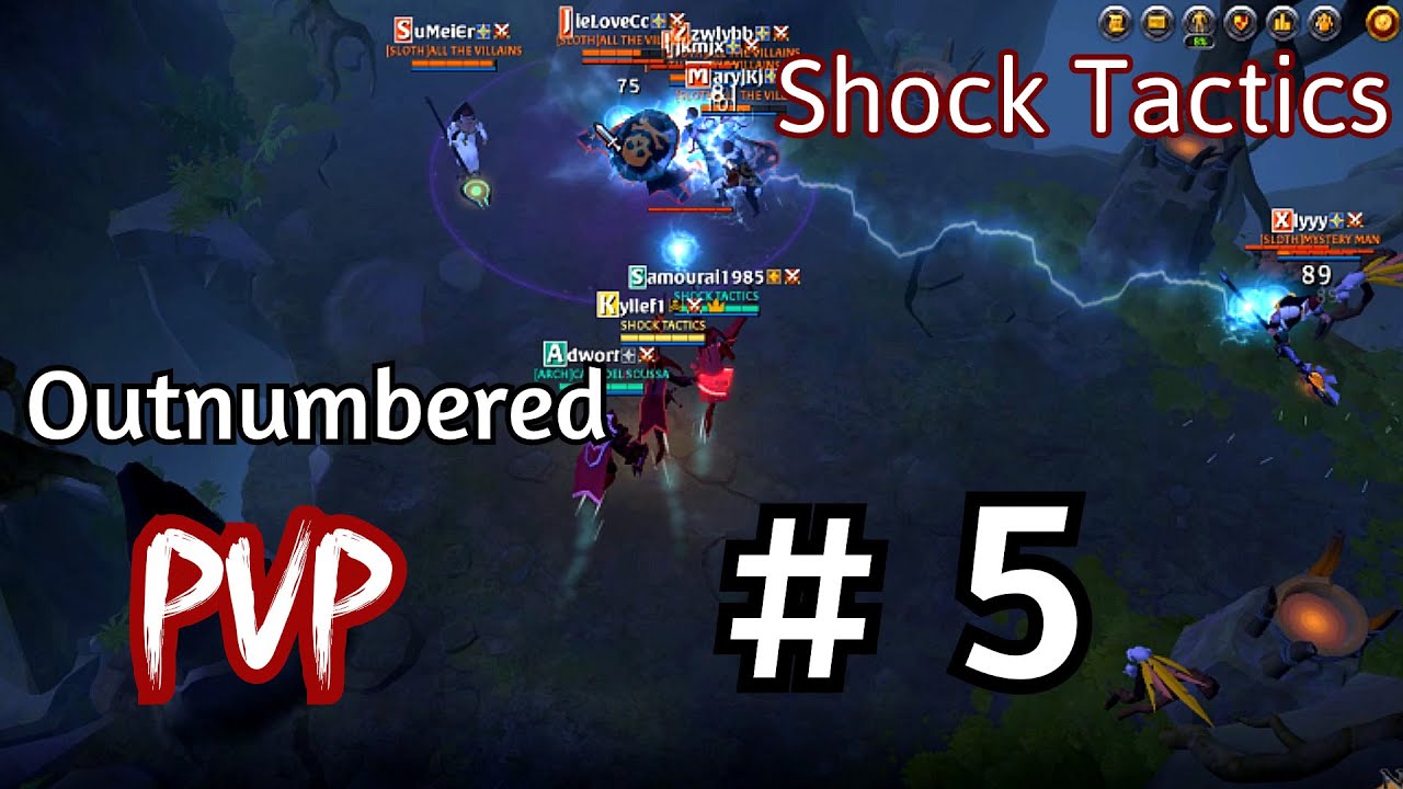 Albion Online [Outnumbered PVP] # 5 Perma x Realmbreaker / Shock ...