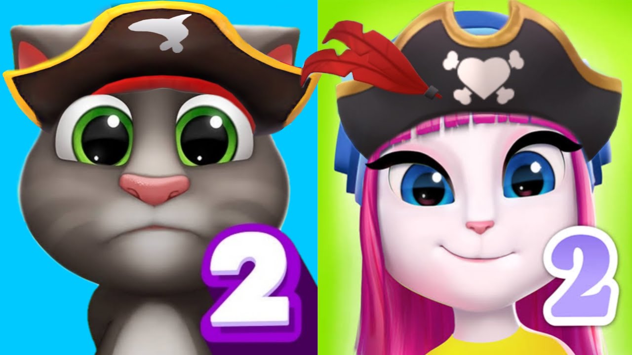 Straw Hat Pirates My Talking Baby Tom 2 Vs My Talking Angela 2 - YouTube