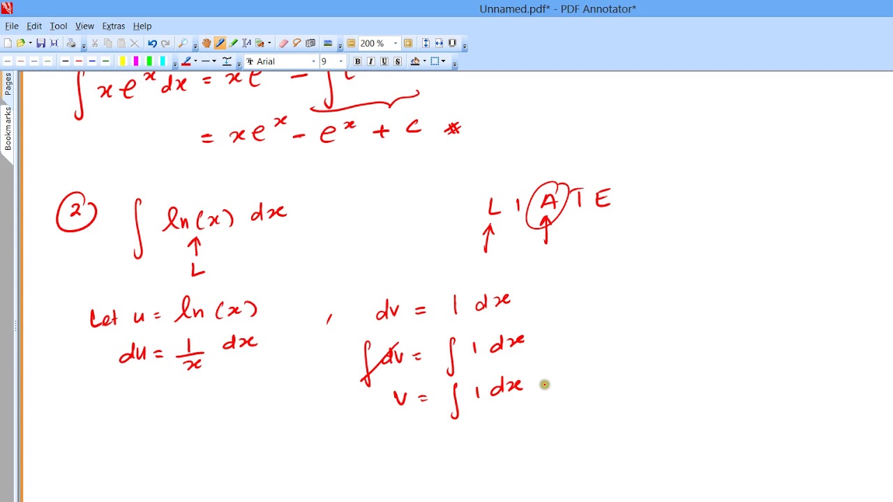 INTEGRATION BY PARTS (CALCULUS II) - YouTube