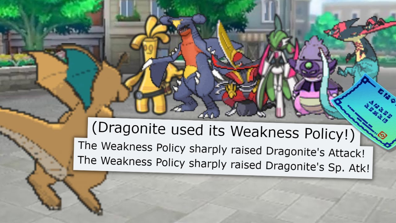 Weakness Policy Dragonite SWEEP (pokemon showdown) - YouTube