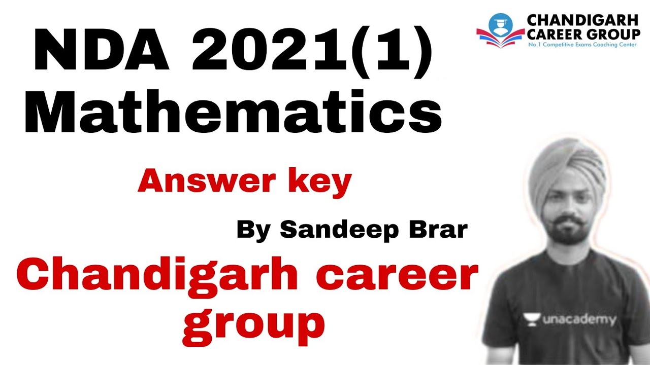 NDA 2021 (1) Mathematics answer key | NDA 2021 maths paper solution By ...