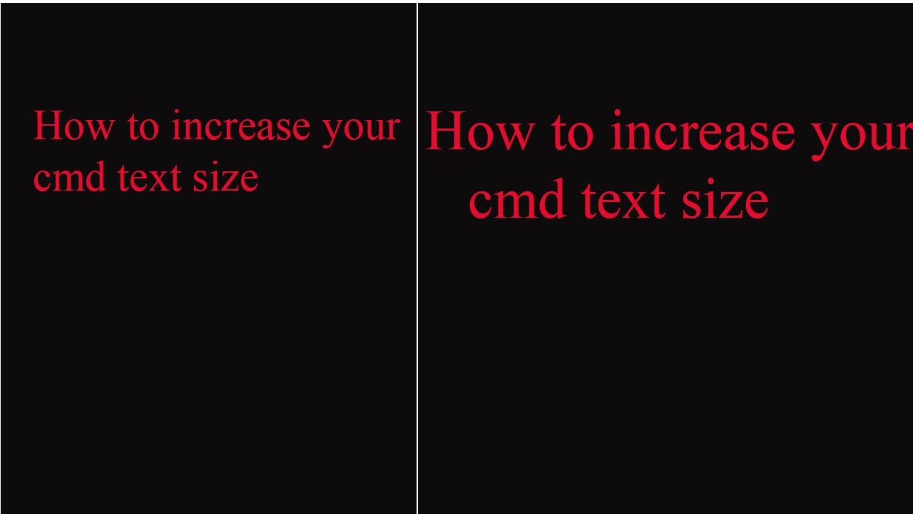 How to increase cmd text size ||Fonts || In nepali - YouTube