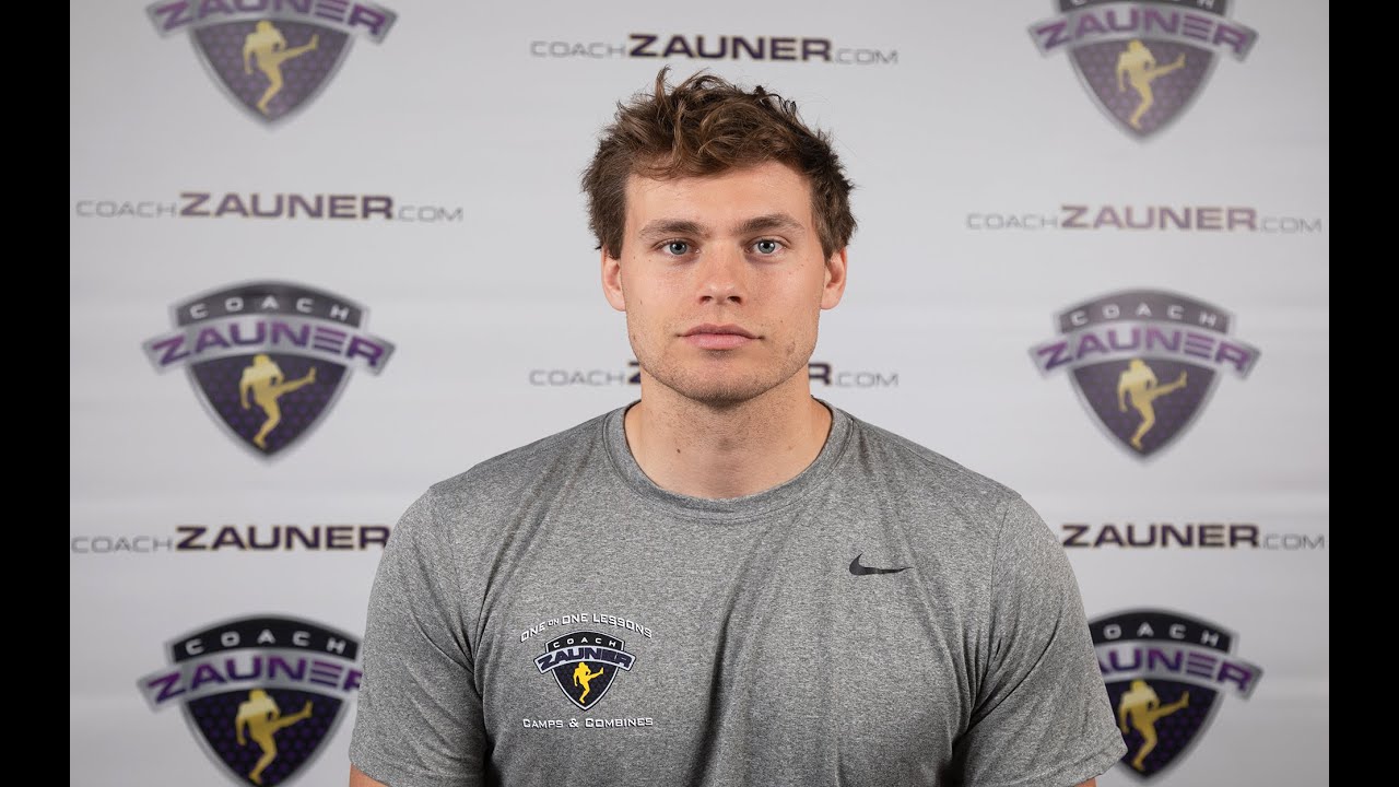 Bailey Flint's Punting Workout at Coach Zauner's 2022 College Senior ...