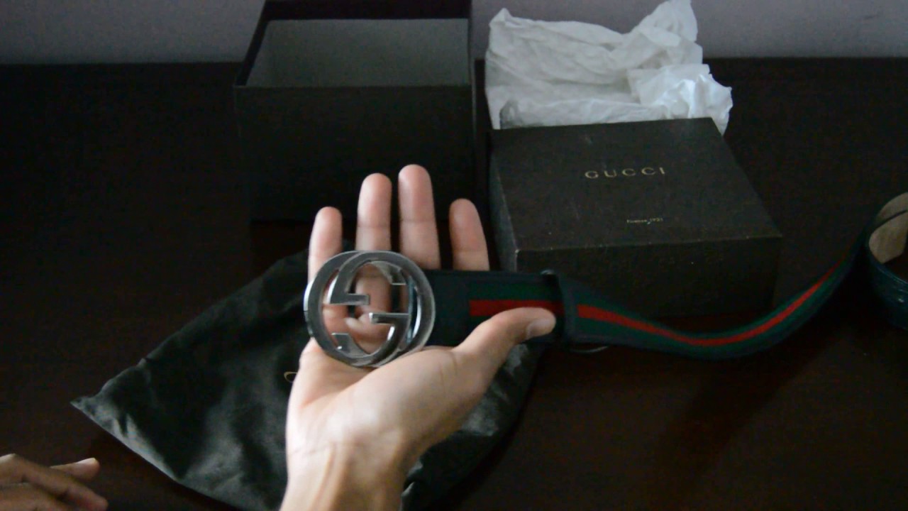 Men's Authentic Gucci Belt Unboxing Review w/On Body HD - YouTube