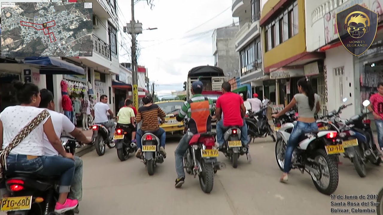 Calles de Santa Rosa del Sur, Bolívar Colombia | 17 de Junio de 2017 ...