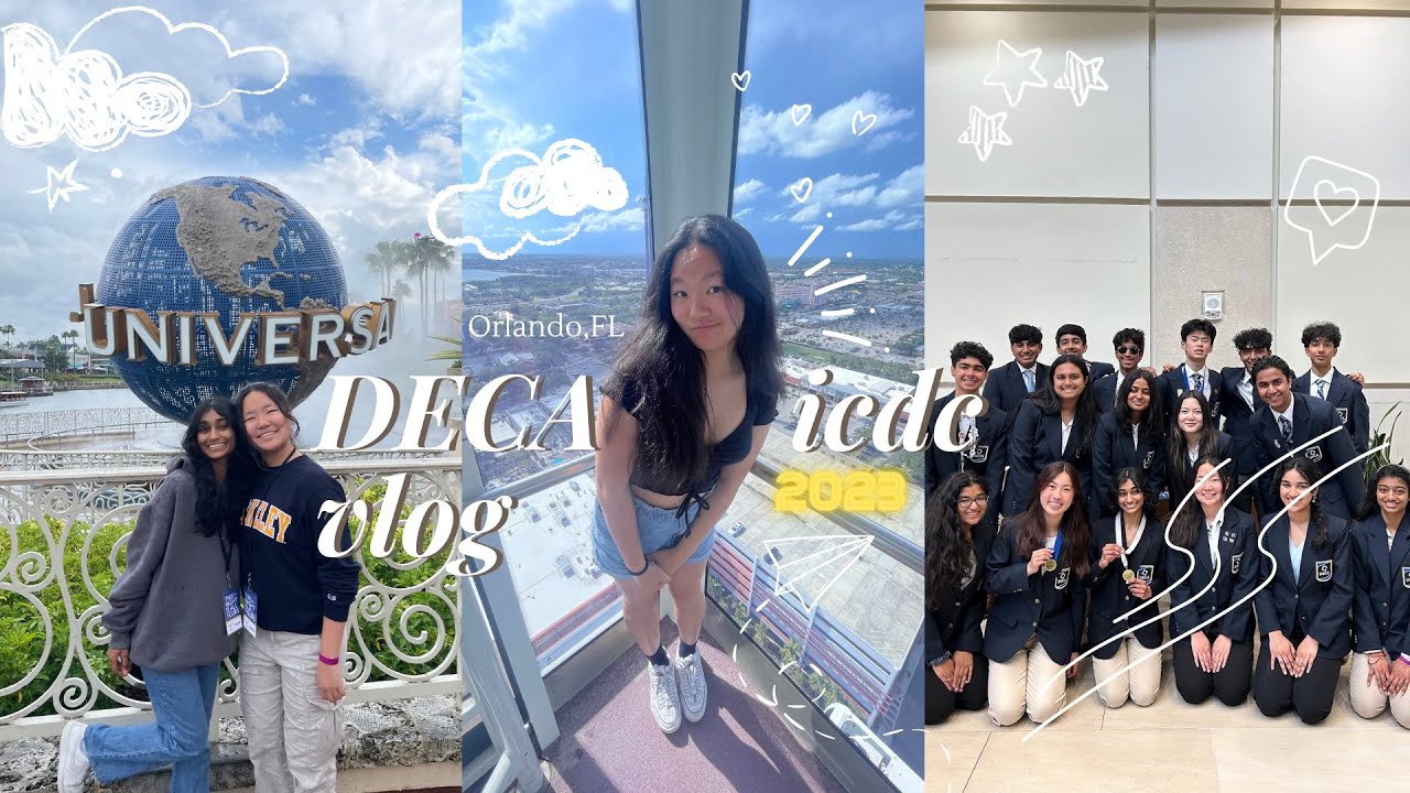 DECA INTERNATIONAL CDC VLOG 2023 | Orlando, FL | Universal Studios, ICON park 🐊🔷 🎢 - YouTube