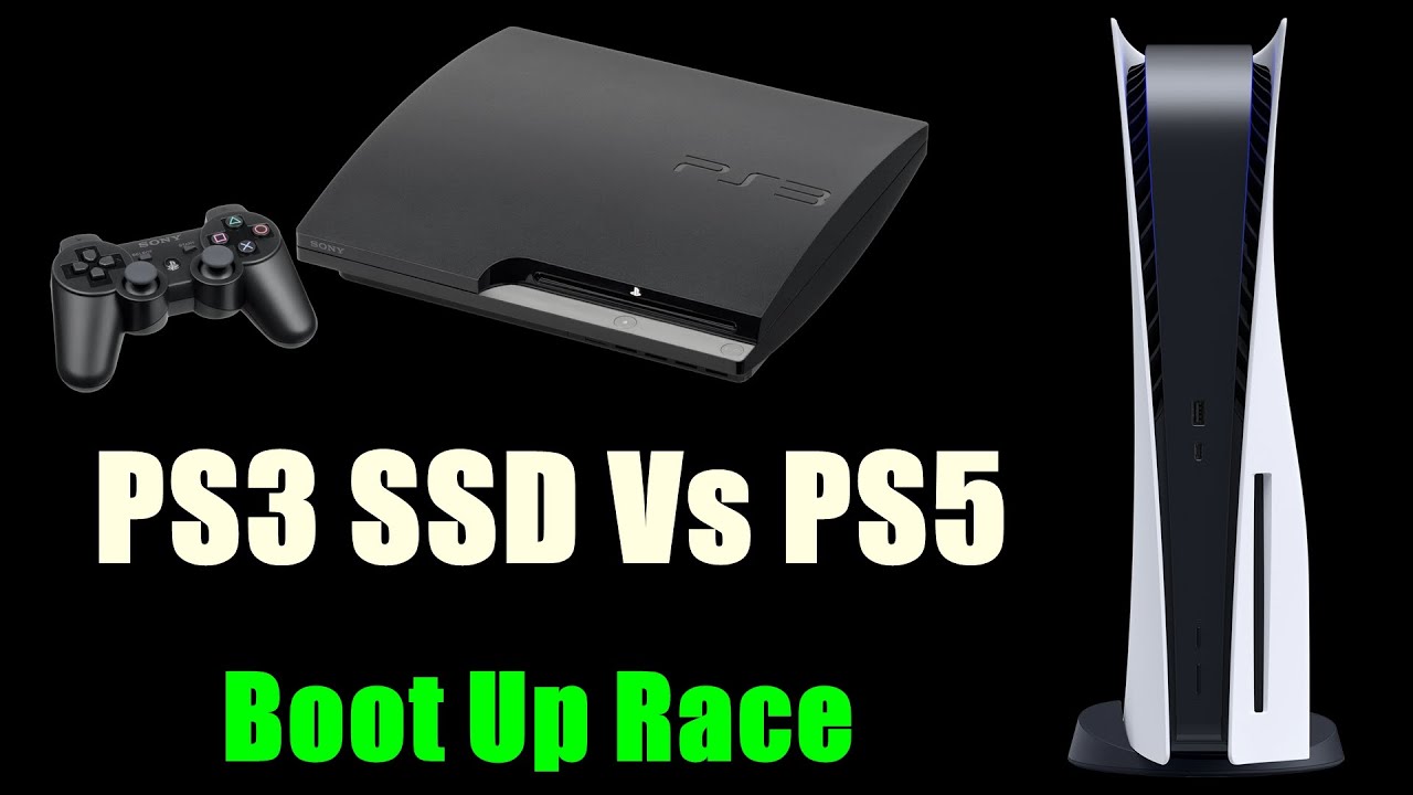 Playstation 3 (PS3) SSD Vs Playstation 5 (PS5) - Start Up/Boot Up (Time ...