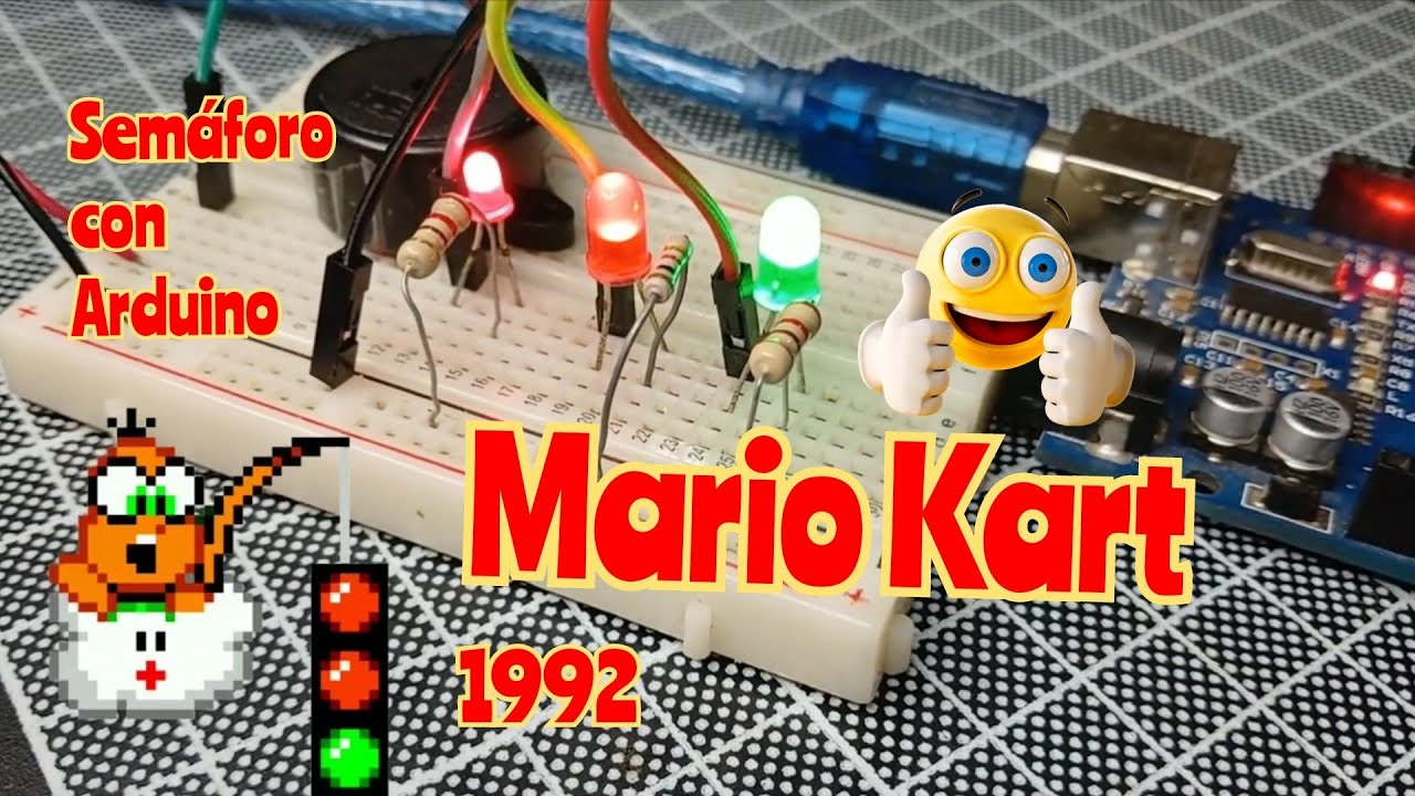 “El semáforo más retro de Mario Kart hecho en casa | @RayBacon ...