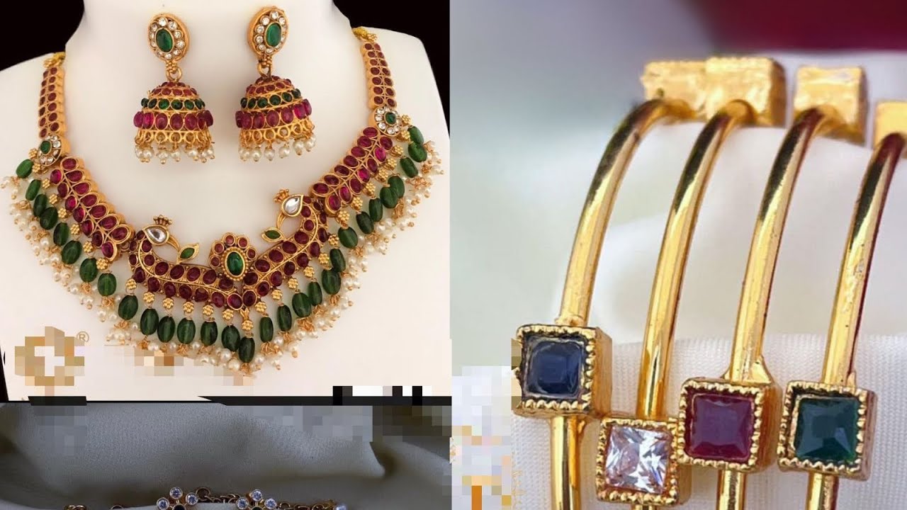 Goldplated GRT Model Jewellery #goldpolishneckles #microplated # ...
