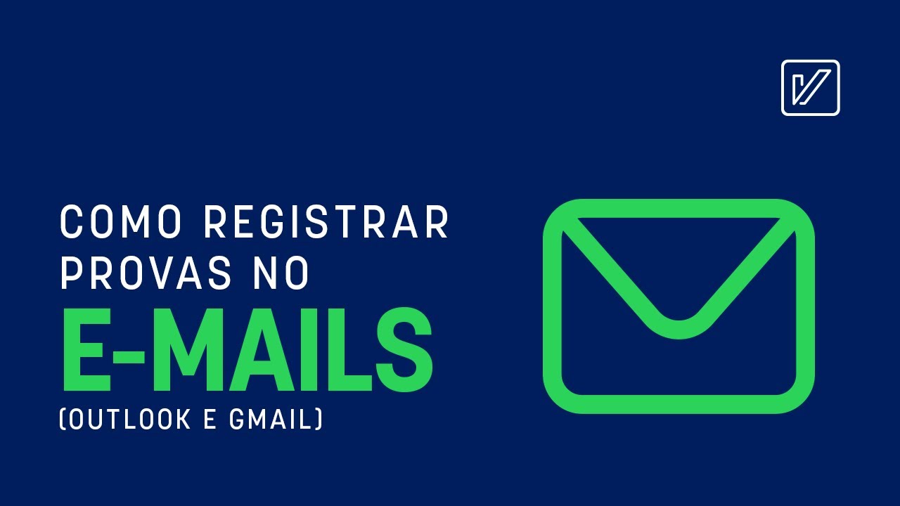 Como registrar provas no E-mail? - YouTube