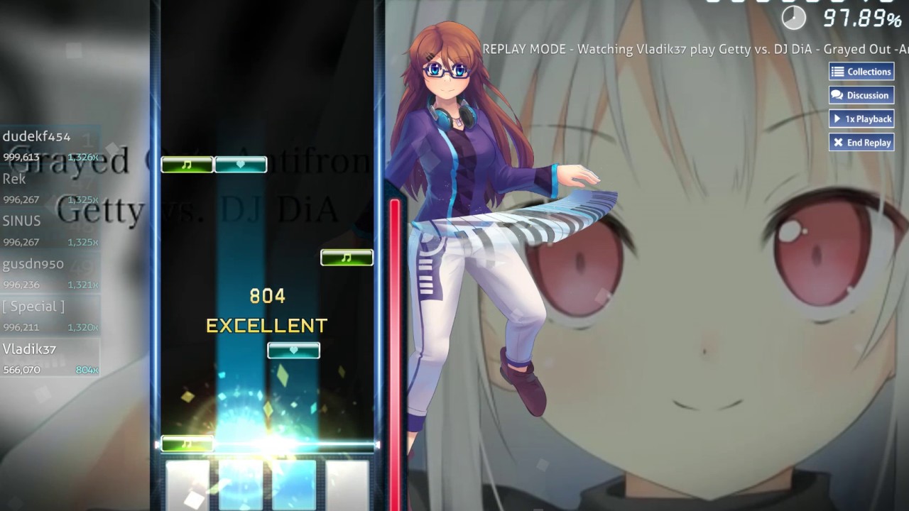 Getty vs. DJ DiA - Grayed Out -Antifront- [osu!mania] - YouTube