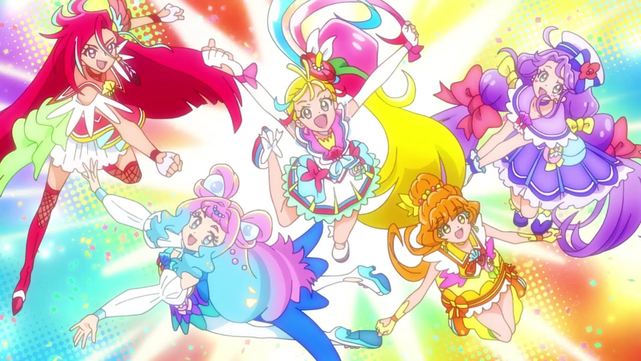 Tropical-Rouge! Pretty Cure Group Transformation (Mermaid Melody Style ...