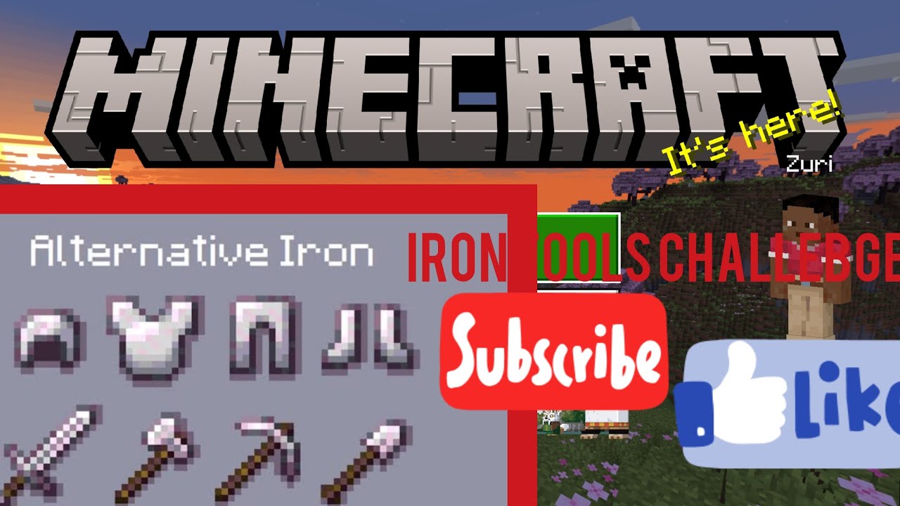 MINECRAFT IRON TOOLS CHALLENGE. BUT?? - YouTube