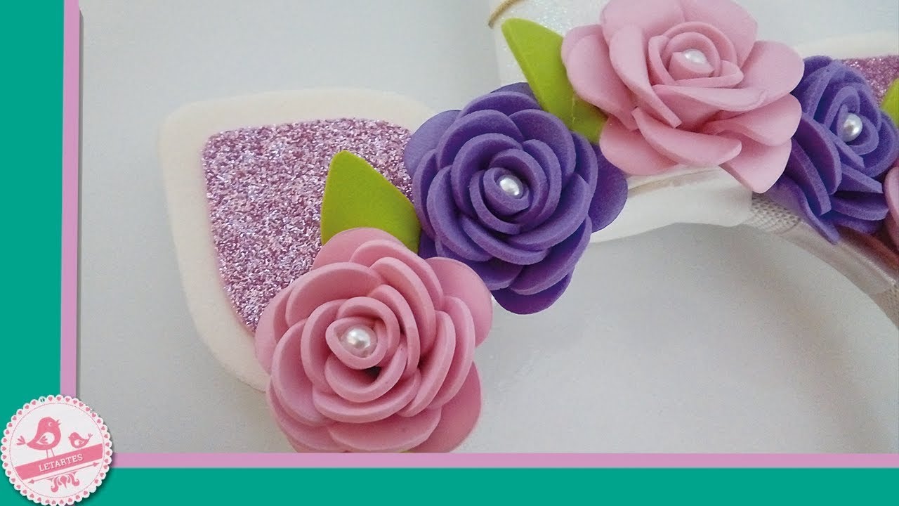 FLORZINHA DE EVA 💮 DIY-PAP 💮 - YouTube