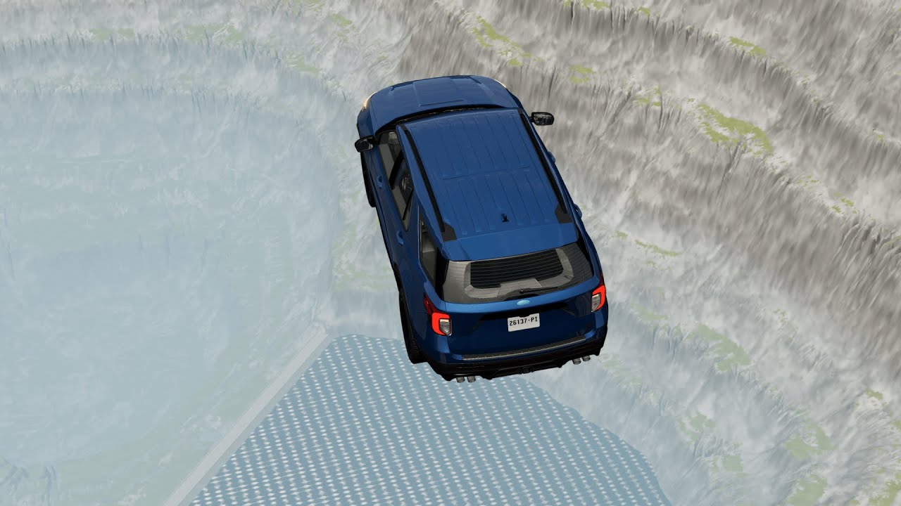 Leap of Death Car Jump And Falls Crashes #10 BeamNG Drive - YouTube