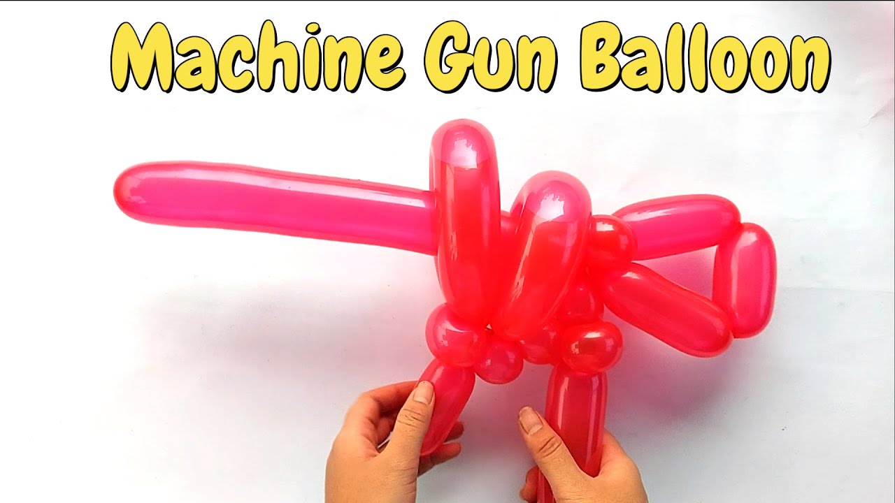 How to make machine gun balloon. How to make balloon animals. balloon ...