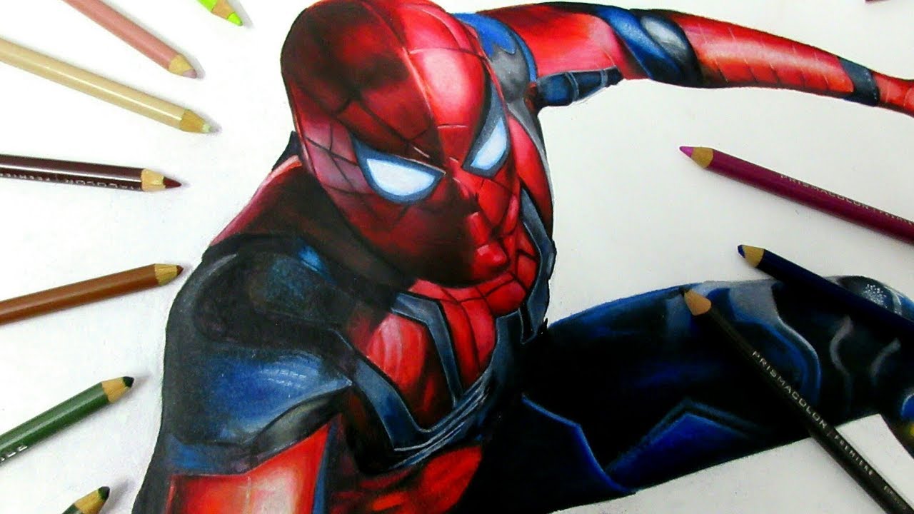 DRAWING SPIDER-MAN Avengers: Infinity war - YouTube