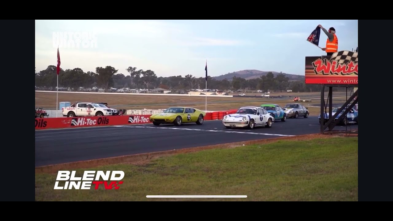 And the Flag Drops! Start of Race 1 of Group S Racing from Historic ...