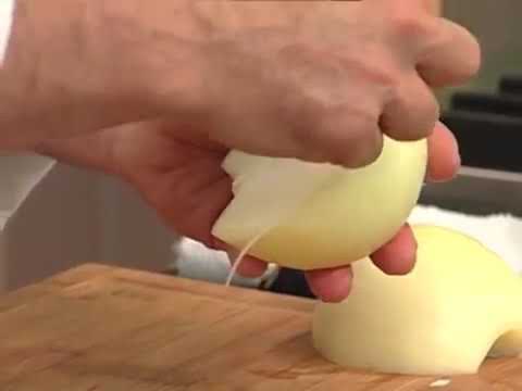 Dicing an Onion by Chef Jean Pierre but every time he says onyo it gets ...