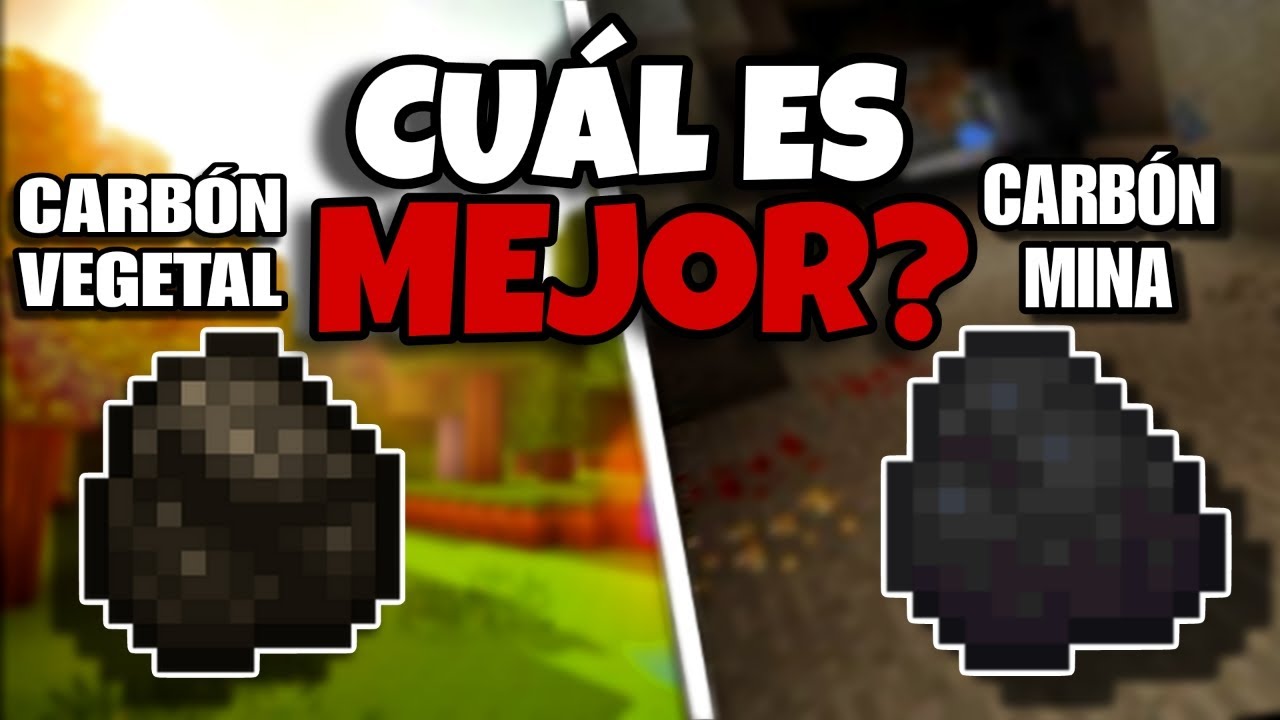 ¿Estas USANDO el CARBÓN CORRECTO en Minecraft? 🤔 CARBÓN de MINA vs ...