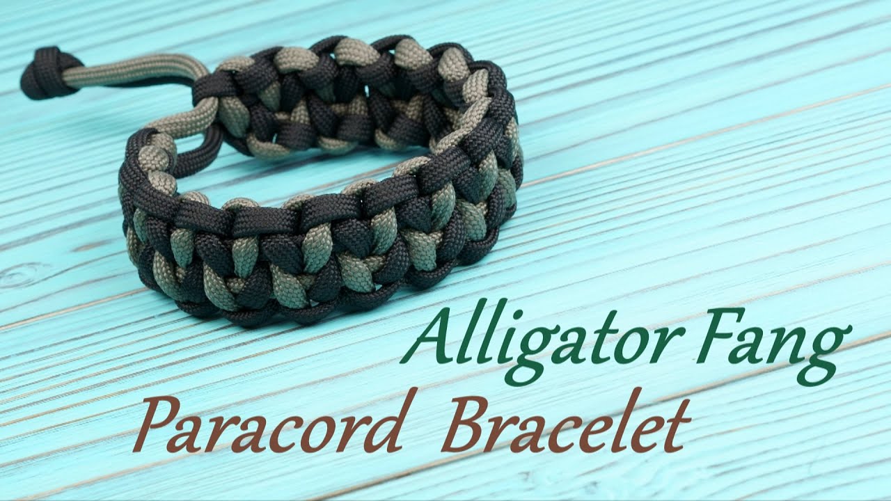 Alligator Fang Paracord Bracelet - YouTube