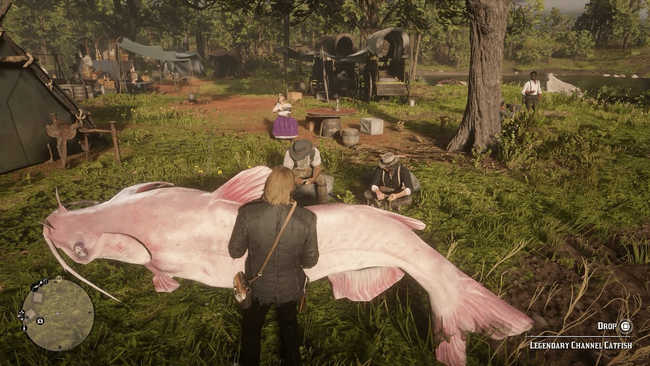 The gang's reaction to the legendary Giant Catfish - YouTube