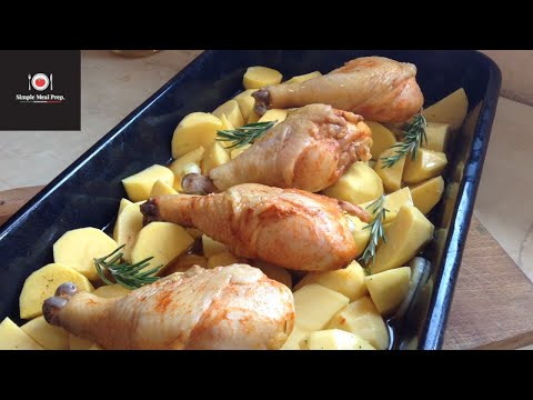 Pileći bataci i krompiri pečeni u rerni 👨‍🍳🥔 Recept za brzo, ukusno i ...