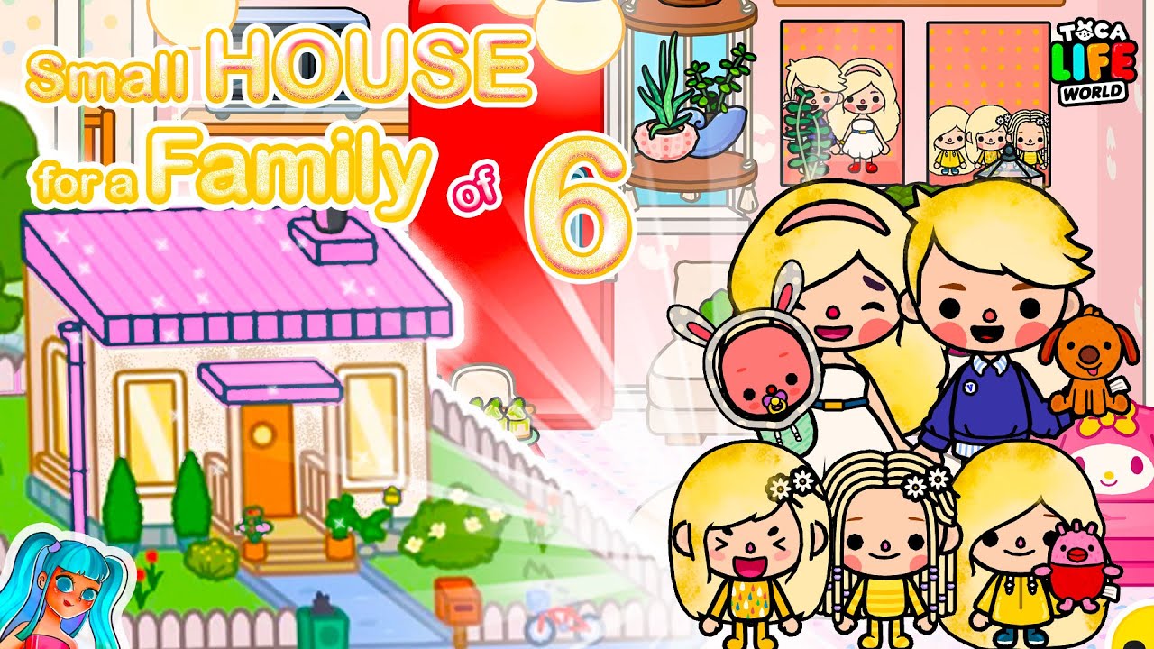 Small Tiny House For a Family of 6 🏚☕️ Toca Boca toca Home Toca Life ...