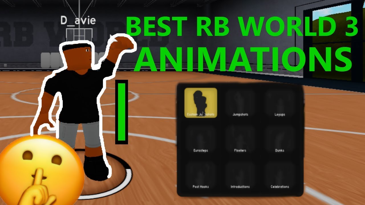 The Best Rb World 3 Animations! Jumpshots And Layups and more Rb World ...