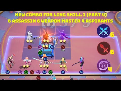 NEW COMBO FOR LING SKILL 1 (P.4): 6 ASSASSIN 6 WEAPON MASTER 4 ...