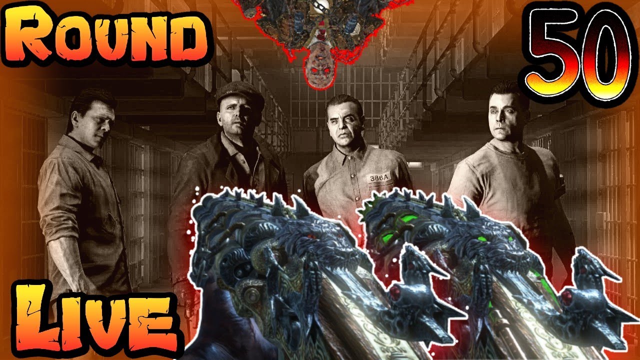 Call of Duty BO2 Live round 50 on Mob of The DEAD - YouTube