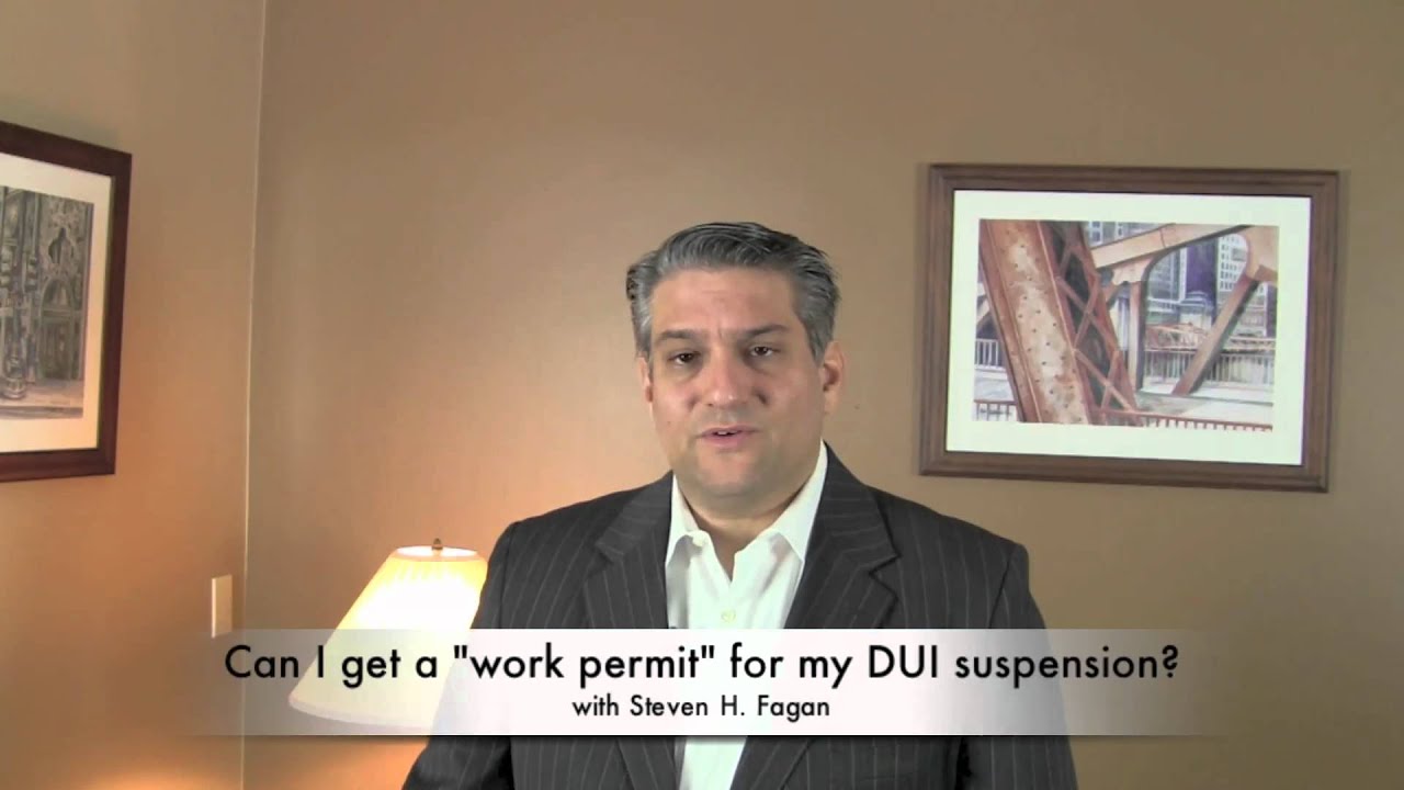 Illinois DUI Suspension - Is a Work Permit Available? Attorney Steven ...