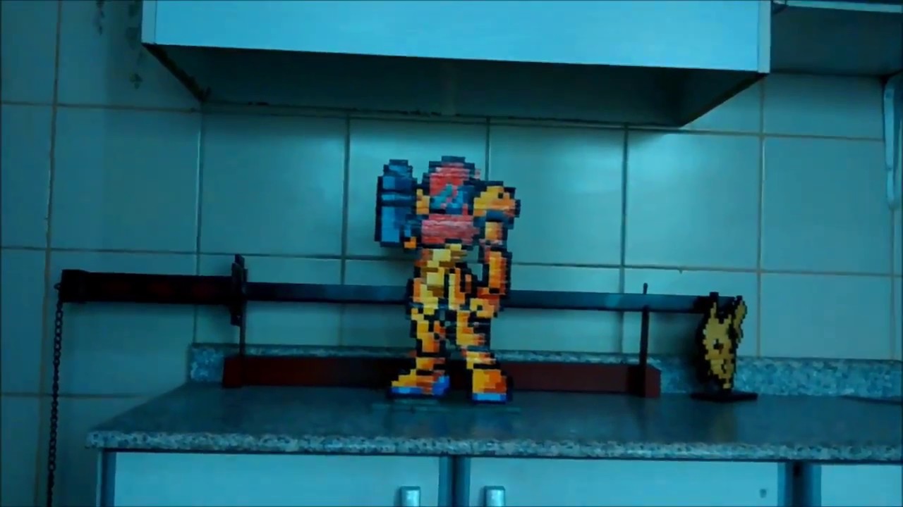 Samus Pixel Artesanato em Madeira (Pixel Art Speed Drawing) - YouTube