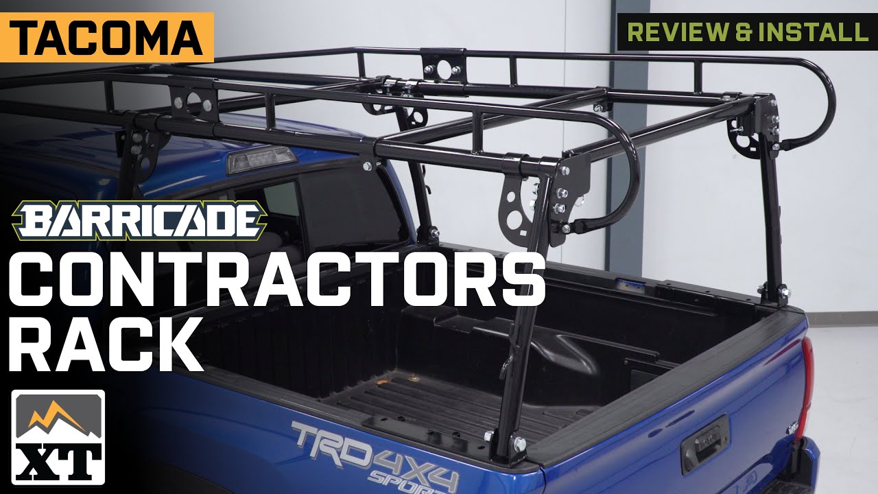 2005-2023 Tacoma Barricade Compact Truck Contractors Rack Review ...