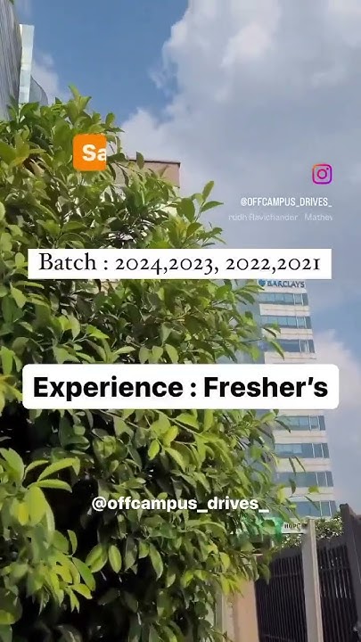 Barclays Hiring For Technology Summer Intern | 2024 - 2020 batches | Any Bachelor’s Degree # ...