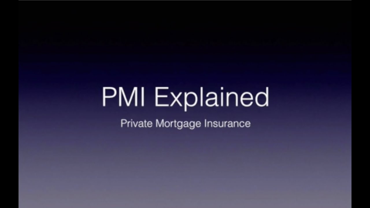 Private Mortgage Insurance PMI Explained - YouTube