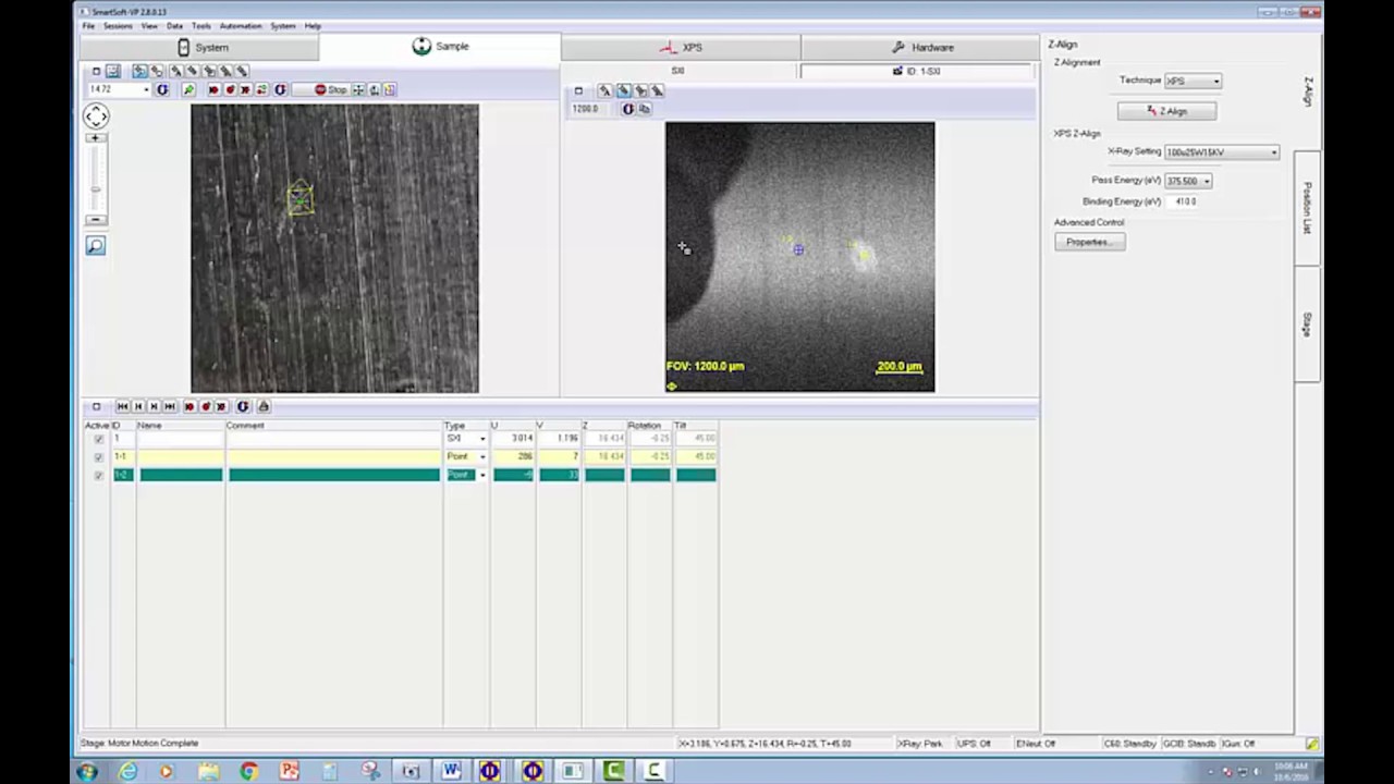 Physical Electronics SXI Demo - YouTube