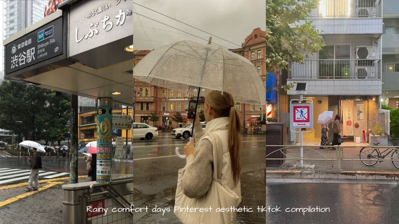 Rainy Comfort days Pinterest inspired | Tiktok compilation 🌧🎧 - YouTube