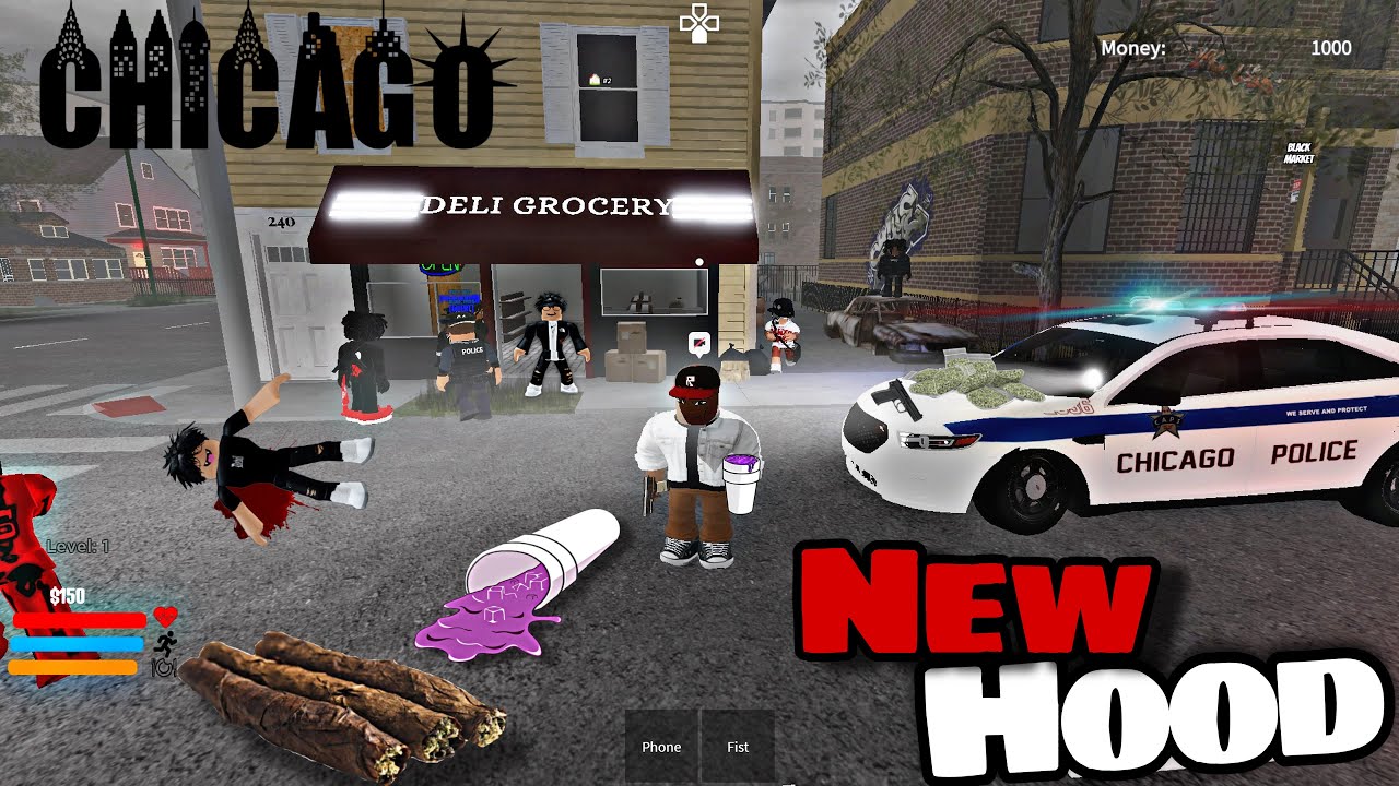 I VISIT CHICAGO ROBLOX HOOD FOR THE FIRST TIME...THEN THIS HAPPEN ...
