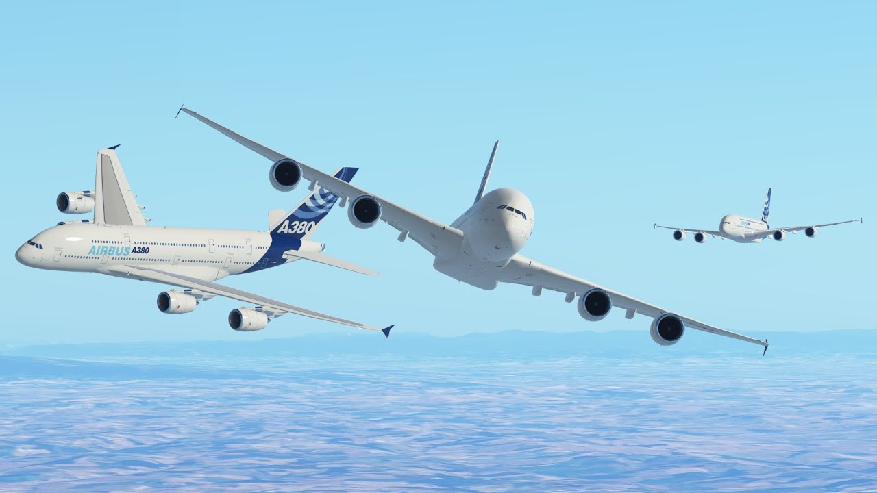Infinite Flight Simulation Airbus A380 demonstration flight around ...