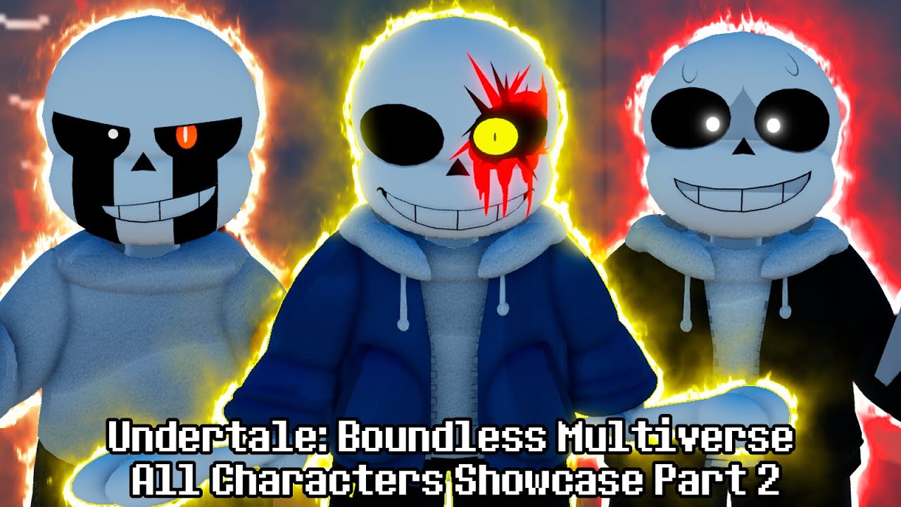 Undertale: Boundless Multiverse All Current Characters Showcase Part 2 ...