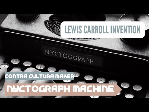 Nyctograph Machine based on Lewis Carroll invention - YouTube
