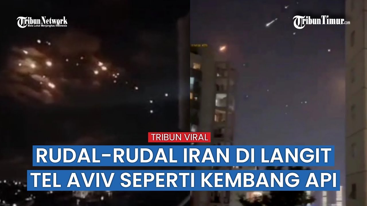 Rudal-rudal Iran Hujani Tel Aviv dan Yerusalem, Iron Dome Gagal Hadang ...