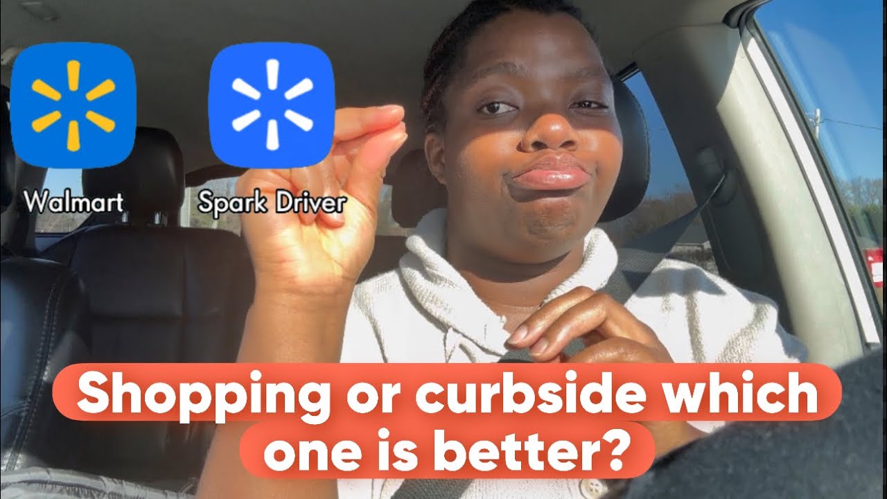 Walmart Curbside Pick Up Or Shop And Deliver | Walmart Spark Driver Ride Along | Ep 56 - YouTube
