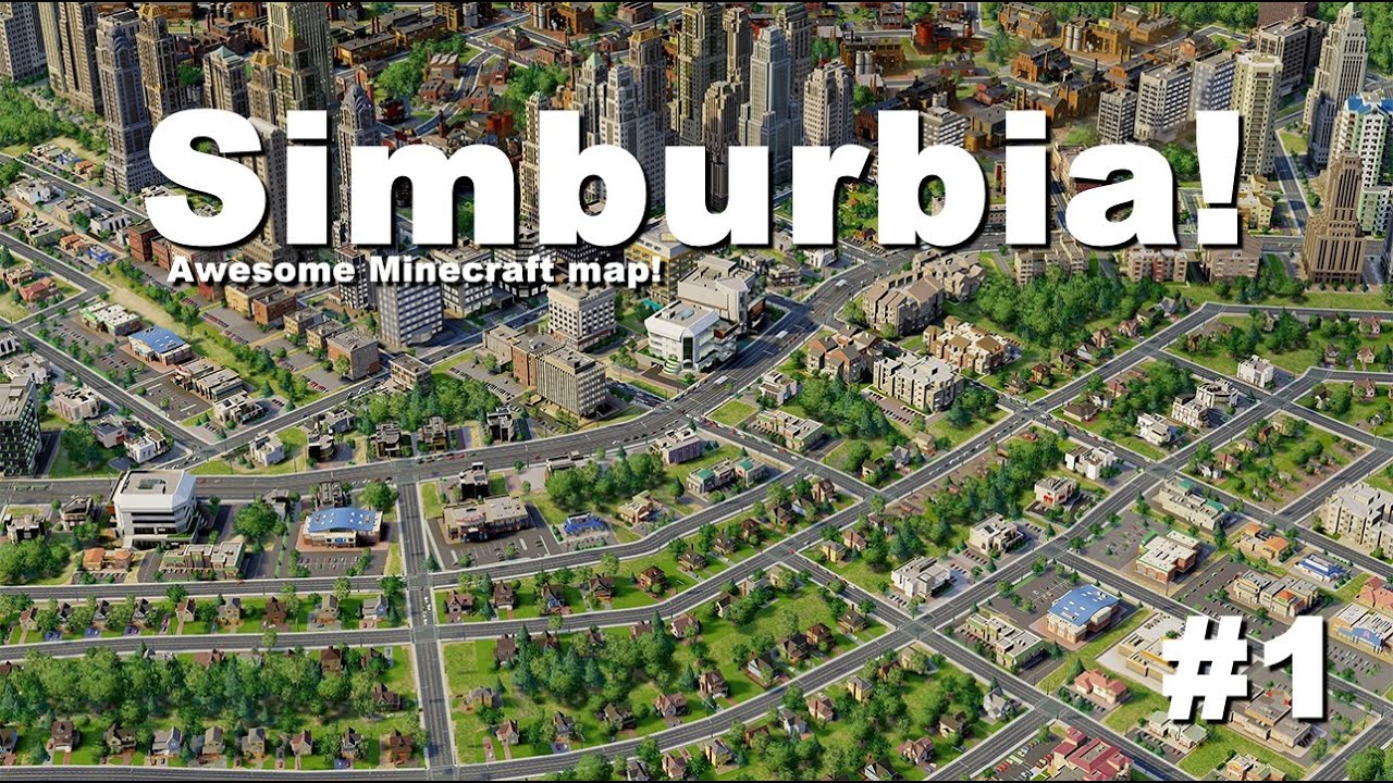 Minecraft - Simburbia - 1 - Mahtava custom map!!! - YouTube