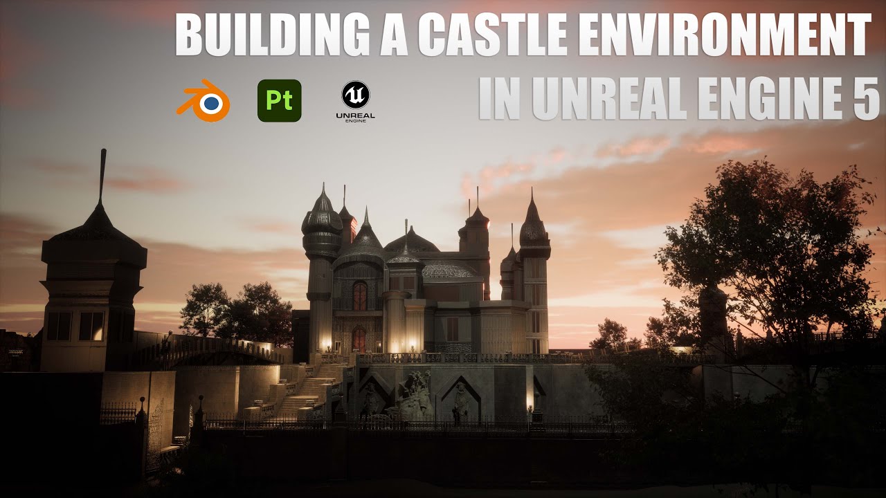 Castle Environment Timelapse in UE5 - YouTube