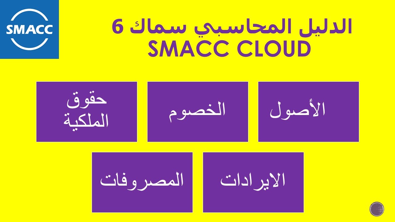شرح دليل الحسابات علي برنامج سماك 6 | SMACC CLOUD - YouTube