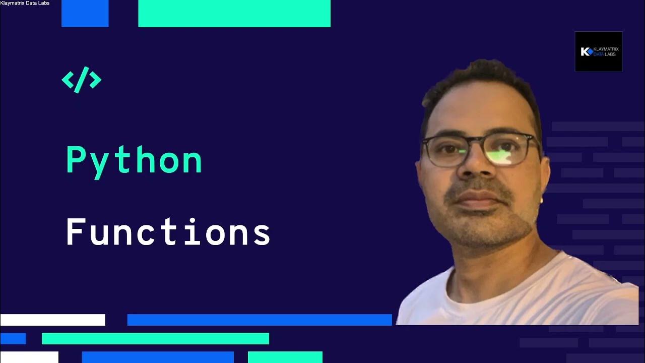 Creating FUNCTIONS in Python - YouTube