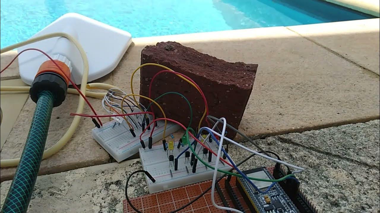 Water Detection Circuit with ESP32 (Automated Swimming Pool Water Level ...